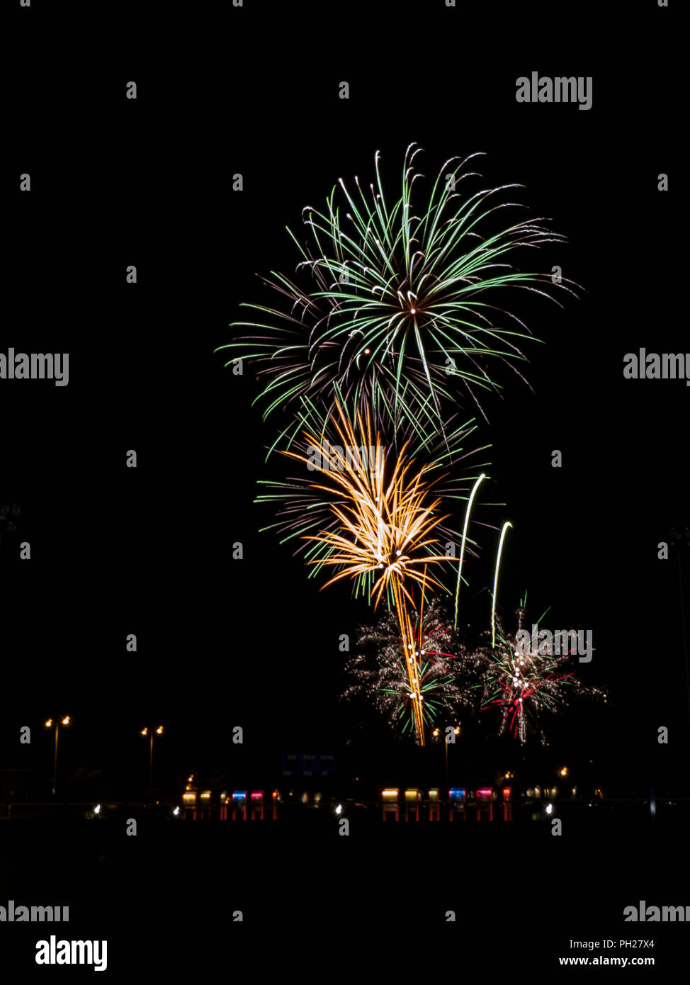 Amazing firework full of vibrant colors Stock Photo - Alamy