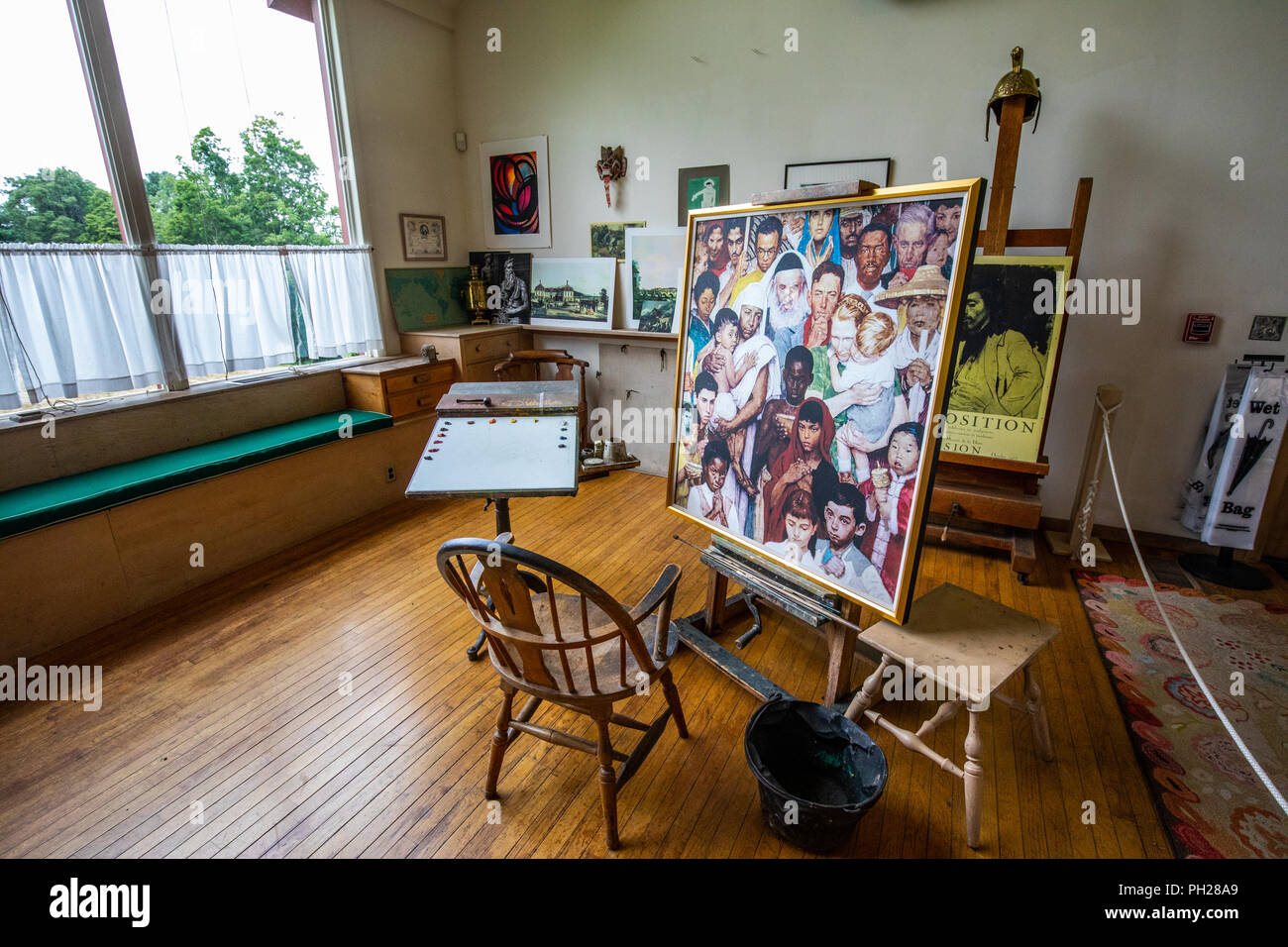 Norman Rockwell's studio, Norman Rockwell Museum, Stockbridge ...
