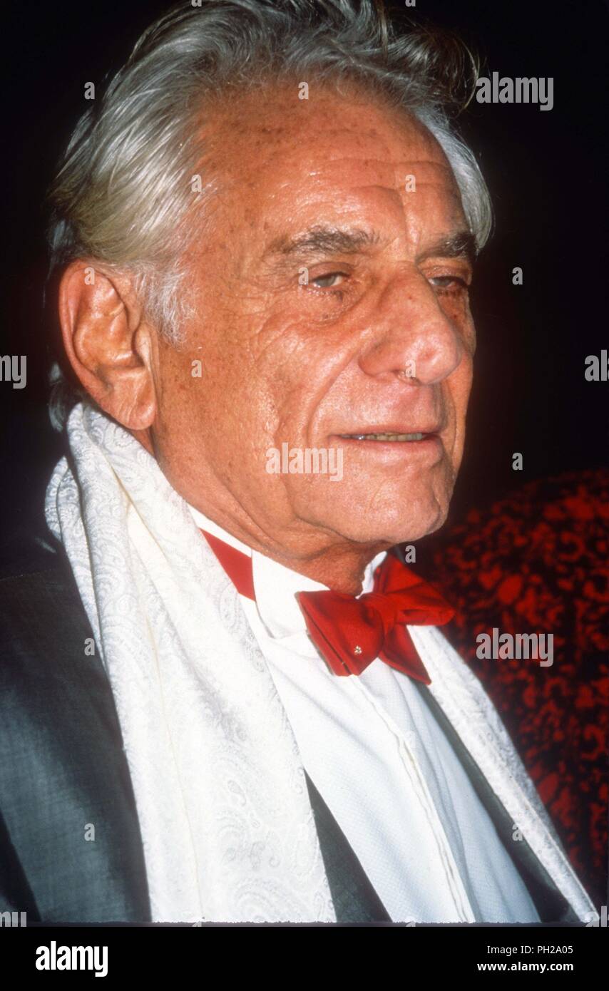 Leonard Bernstein 1988 Photo By Adam Scull/PHOTOlink. Photo via Credit ...