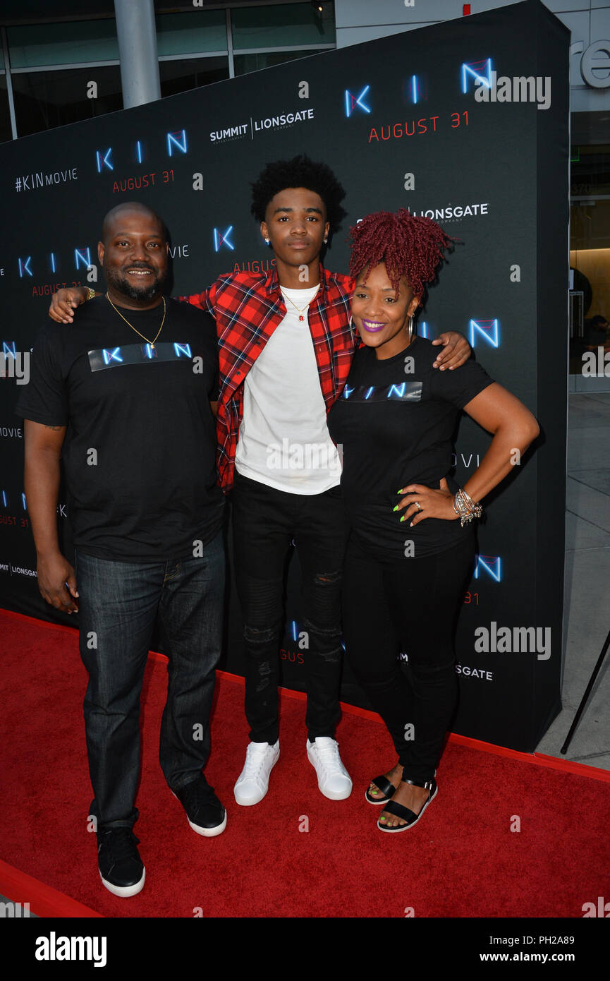 Los Angeles, USA. August 29, 2018: Monte Jackson, Myles Truitt ...