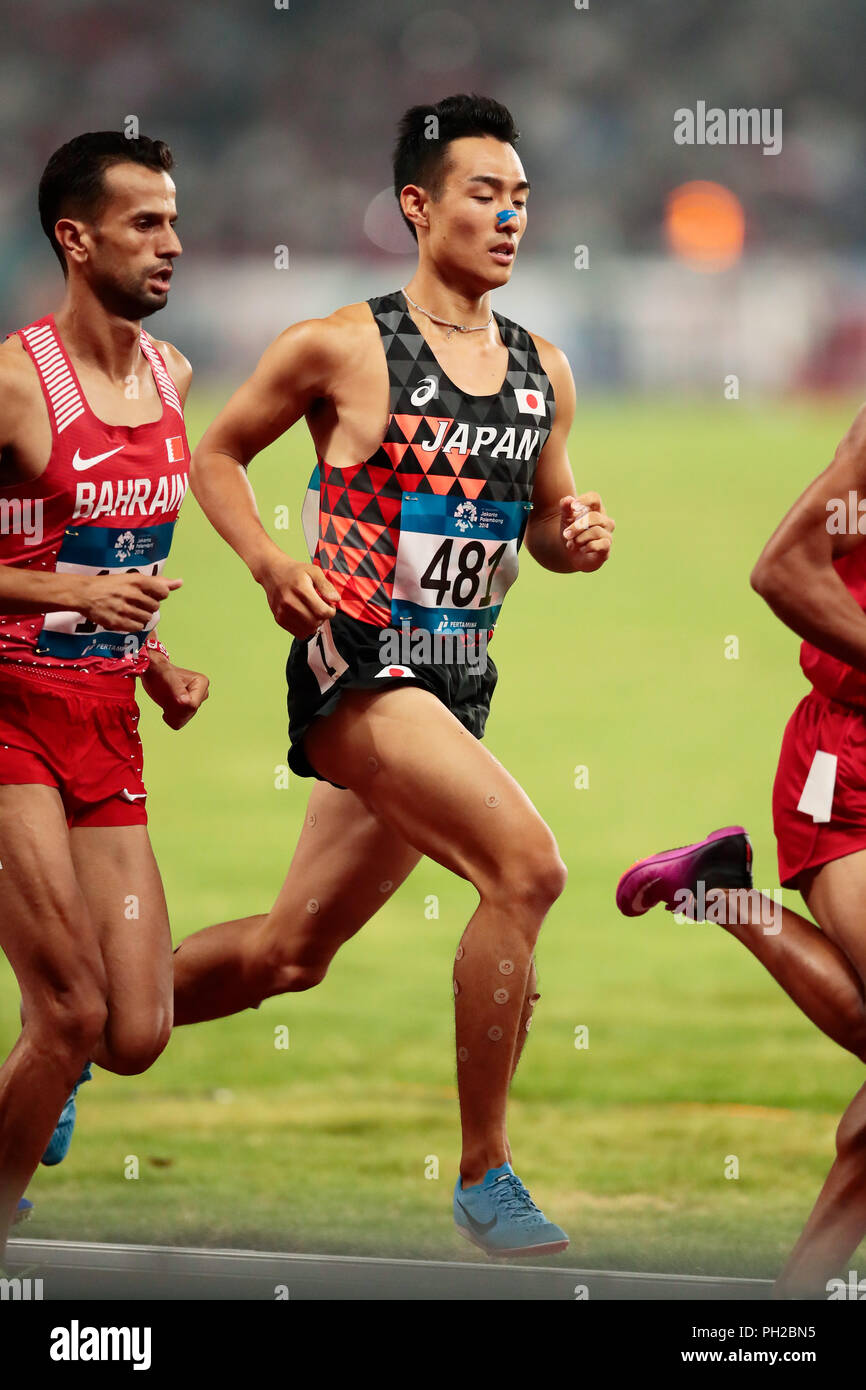 Jakarta, Indonesia. 30th Aug, 2018. Ryoji Tatezawa (JPN) Athletics : Men's 1500m Qualification ...