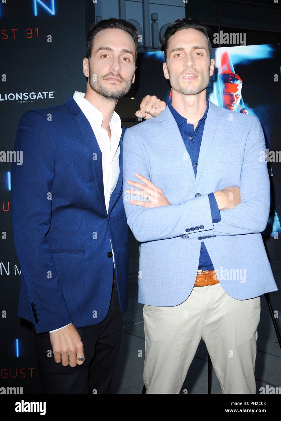 Los Angeles, CA, USA. 29th Aug, 2018. Jonathan Baker, Josh Baker at ...