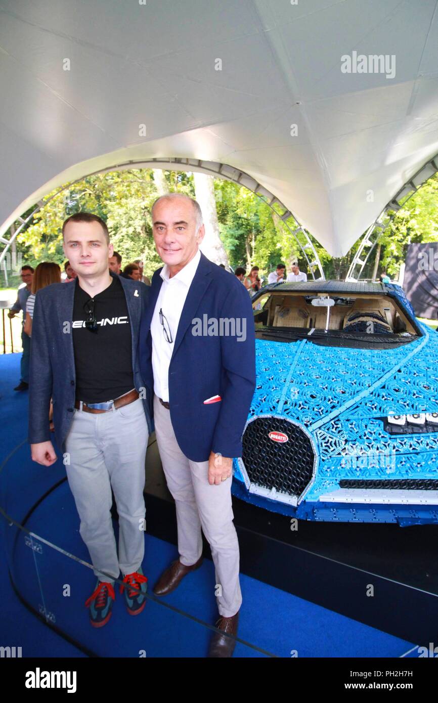 Monza, Italy. 30th August 2018. World premiere of the Bugatti Chiron ...