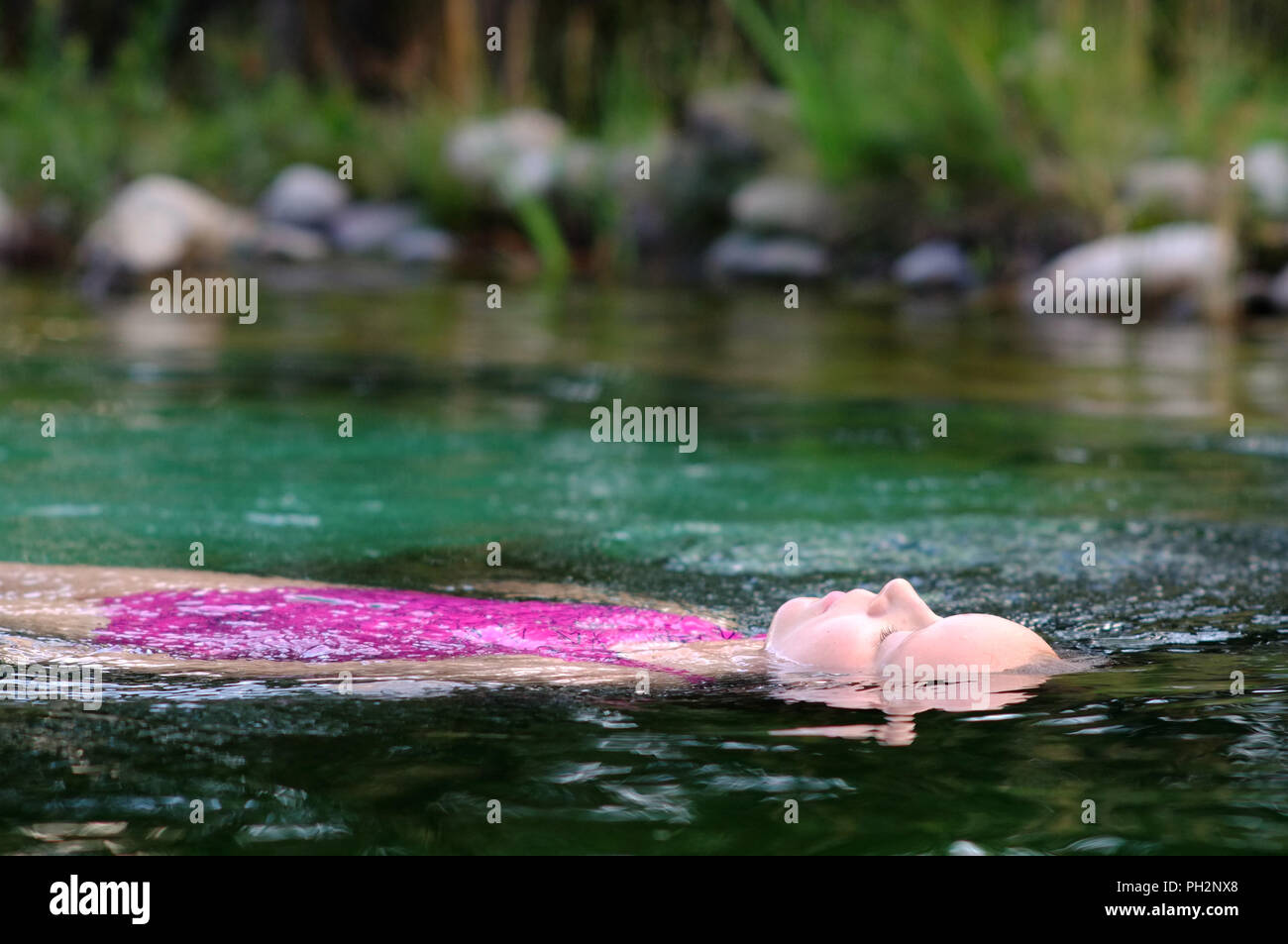 On back swimming hi-res stock photography and images - Alamy