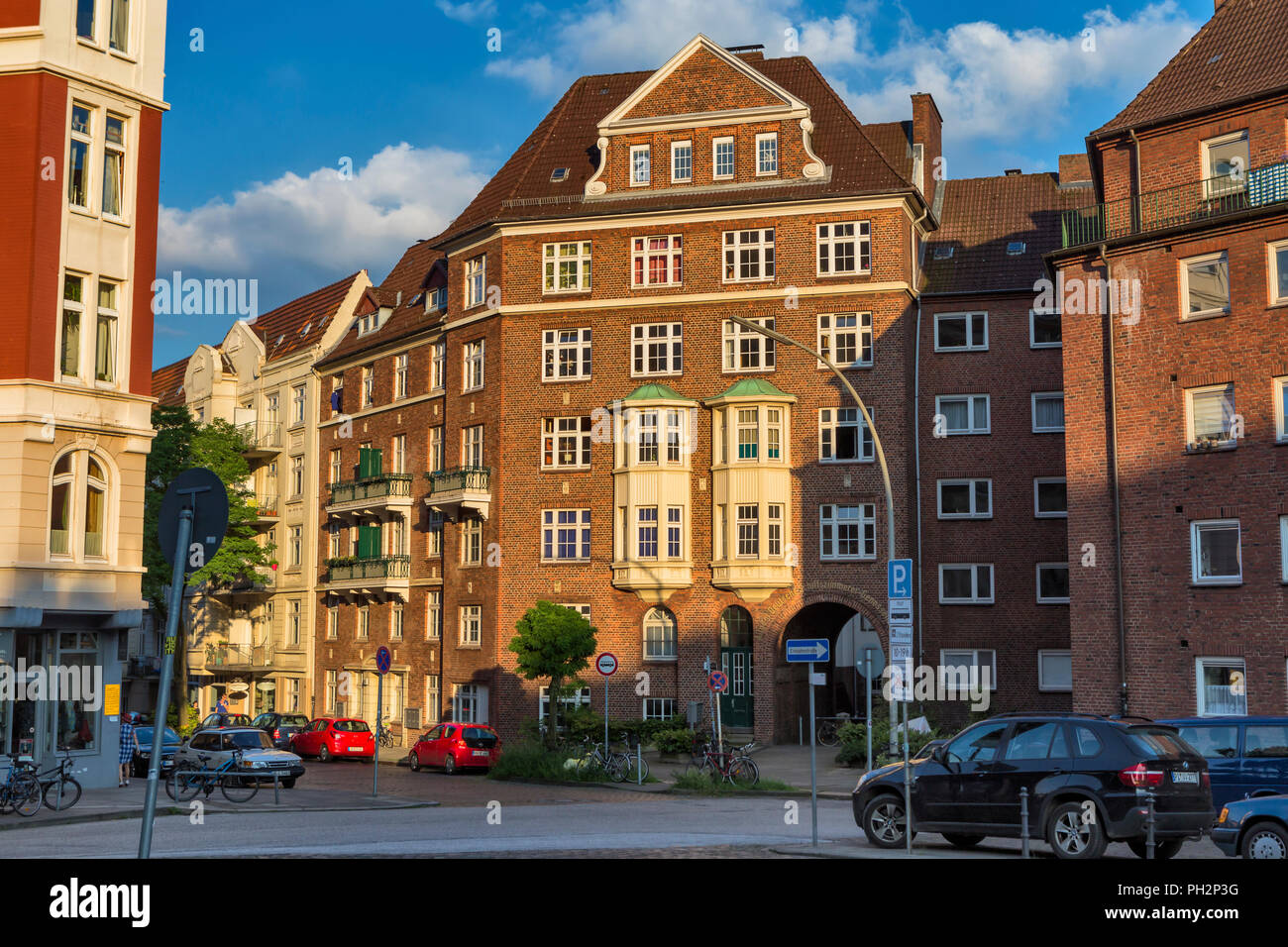 Vintage building, Hamburg, Germany Stock Photo - Alamy