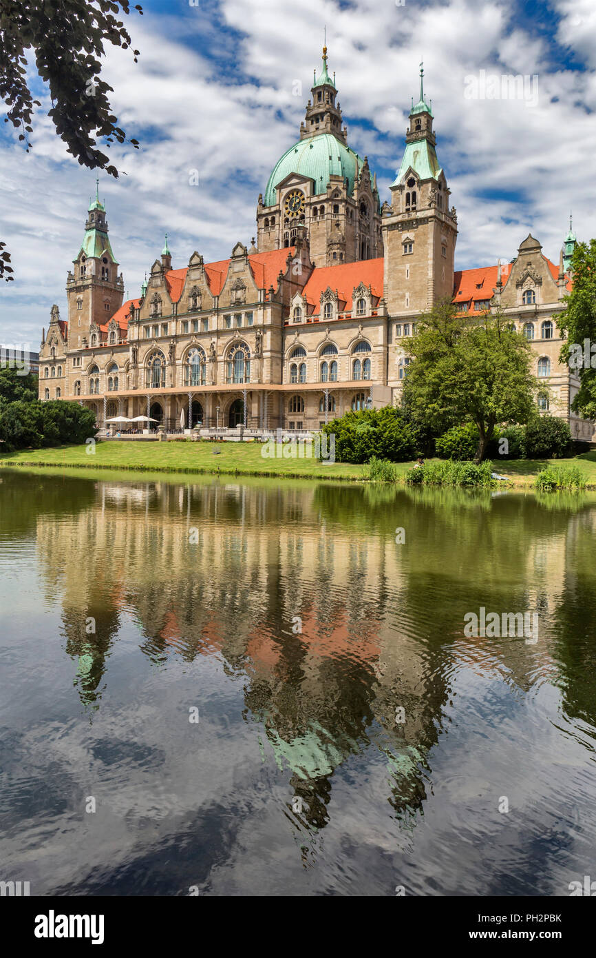 New City Hall, Neues Rathaus (1913), Hanover, Lower Saxony, Germany ...