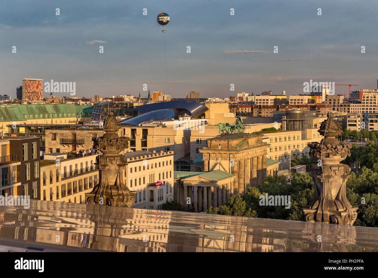 Cityscape from Reichstag building, Berlin, Germany Stock Photo - Alamy