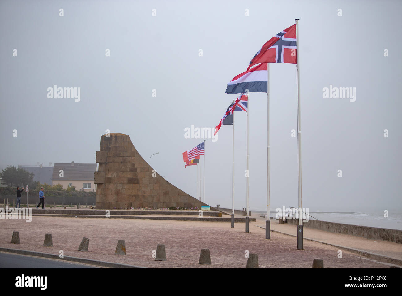 Omaha Beach, Saint-Laurent-sur-Mer, Normandy, France Stock Photo - Alamy