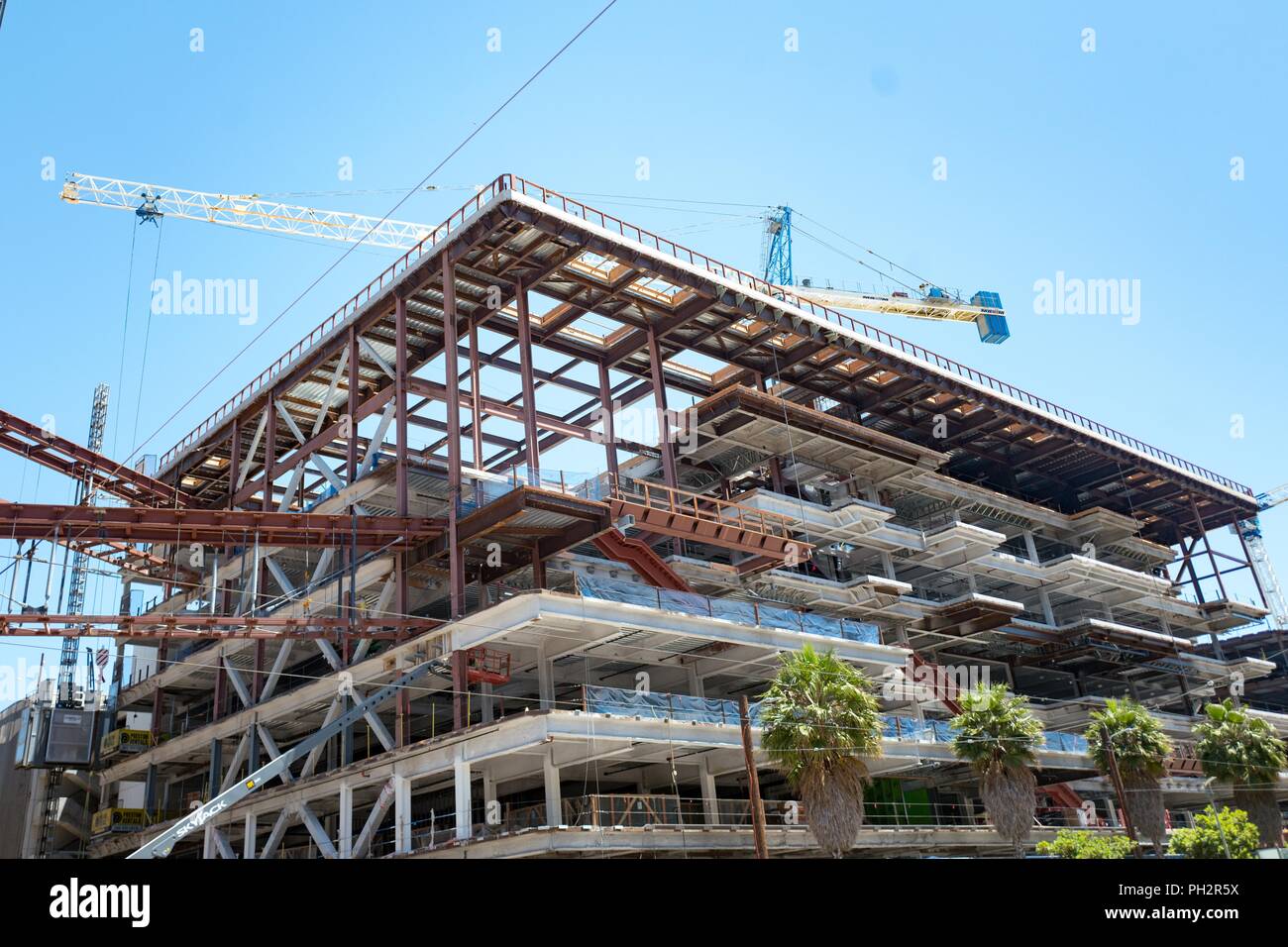 Construction of Chase Center and surrounding buildings, the new home of ...