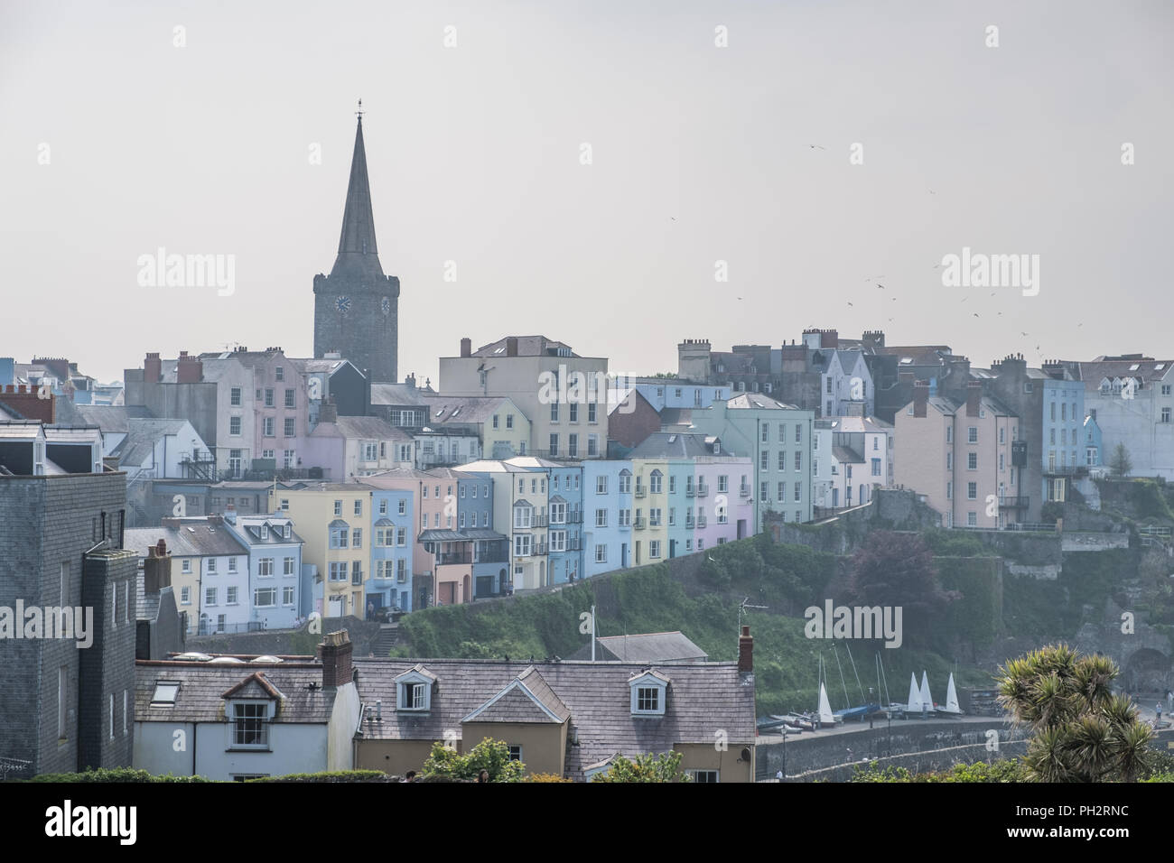 Tenby beach swim hi-res stock photography and images - Alamy