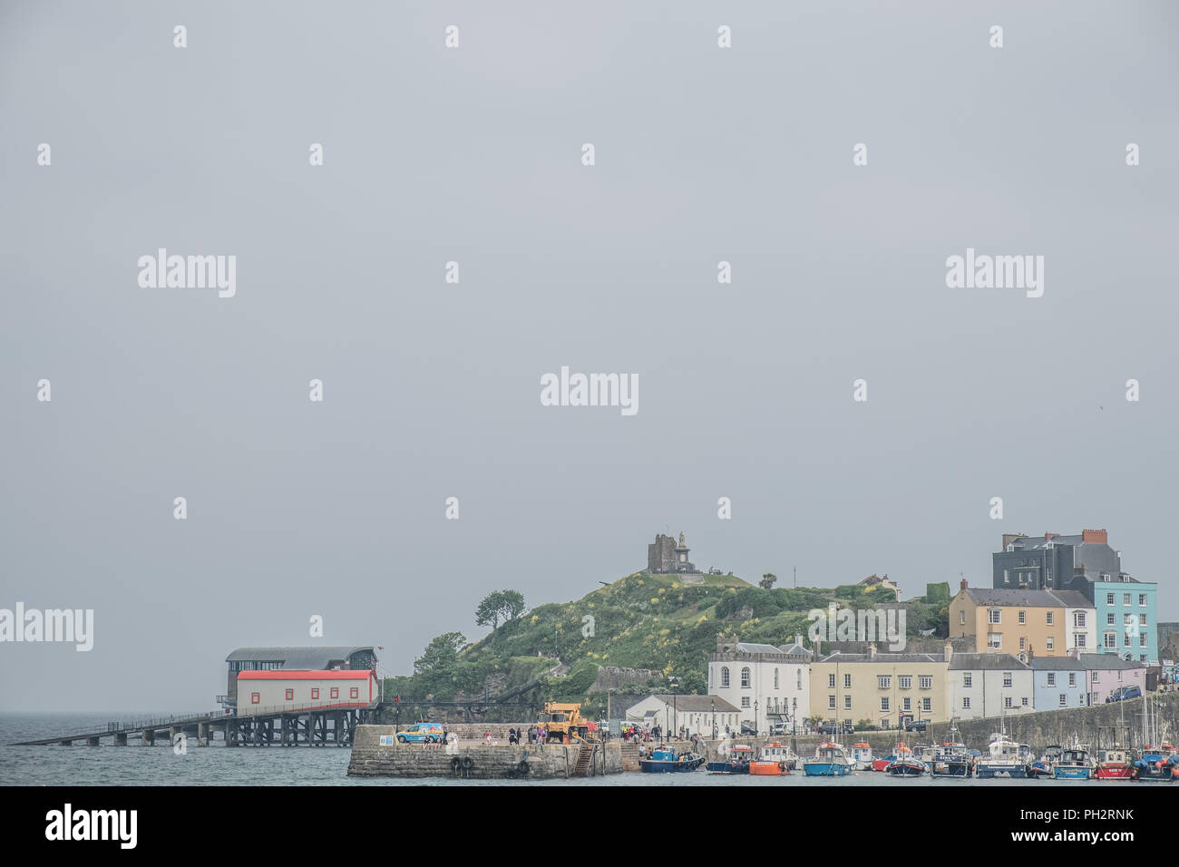Tenby beach swim hi-res stock photography and images - Alamy