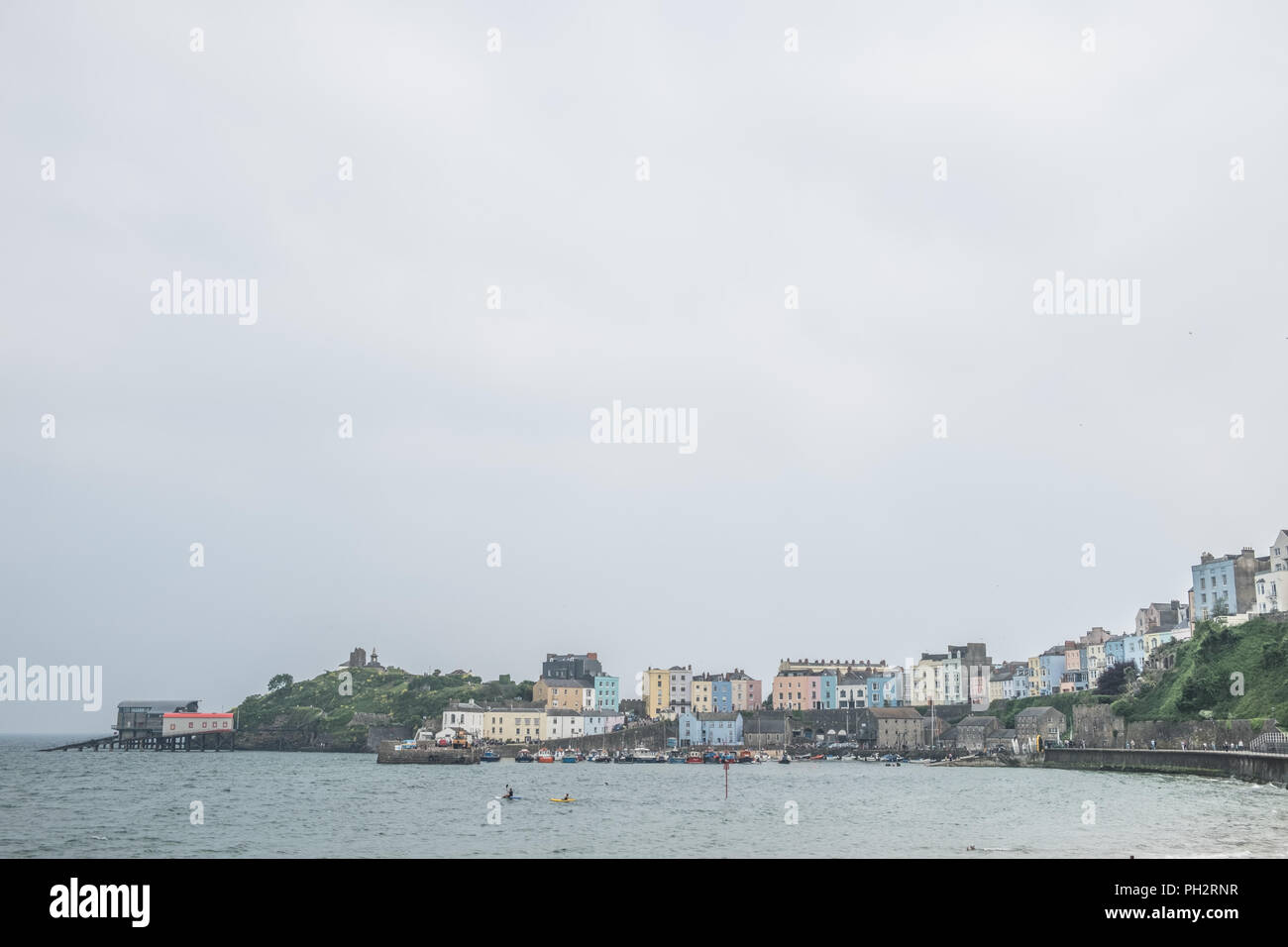 Tenby beach swim hi-res stock photography and images - Alamy