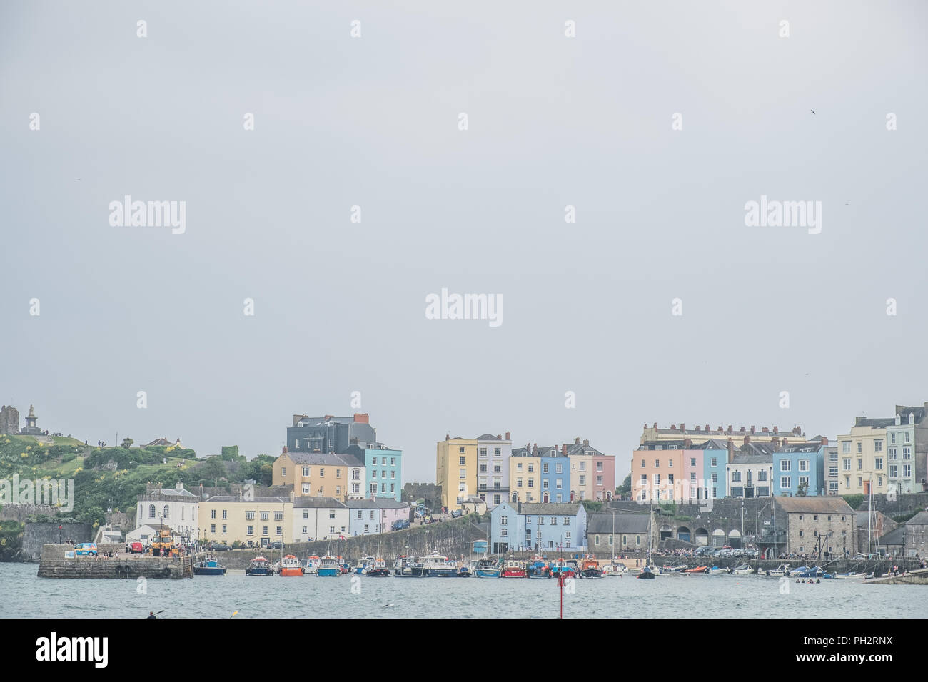 Tenby beach swim hi-res stock photography and images - Alamy