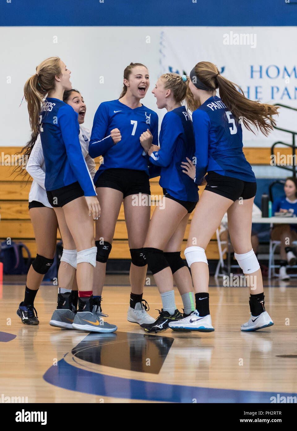 Volleyball action with Pierce High School at University Prep in Redding ...