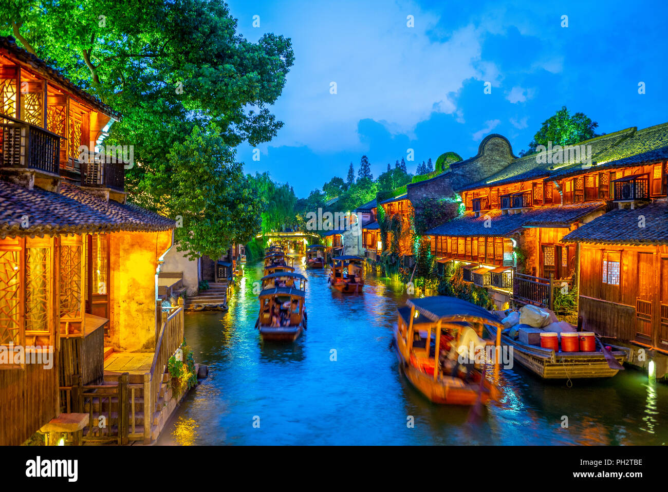 landscape of wuzhen, a historic scenic town Stock Photo - Alamy