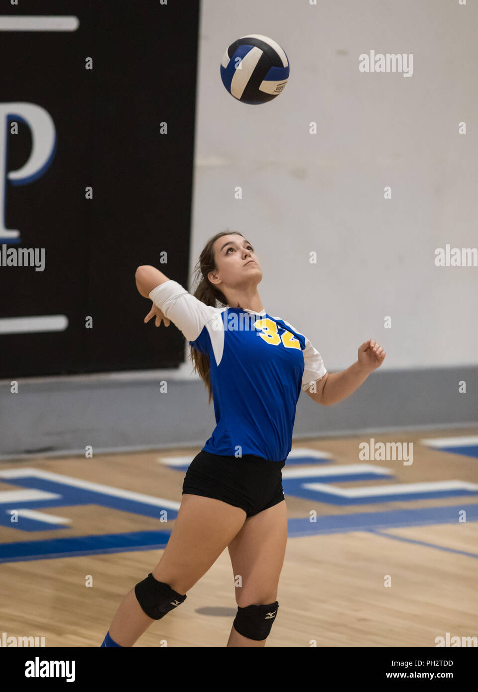 Volleyball action with Pierce High School at University Prep in Redding ...
