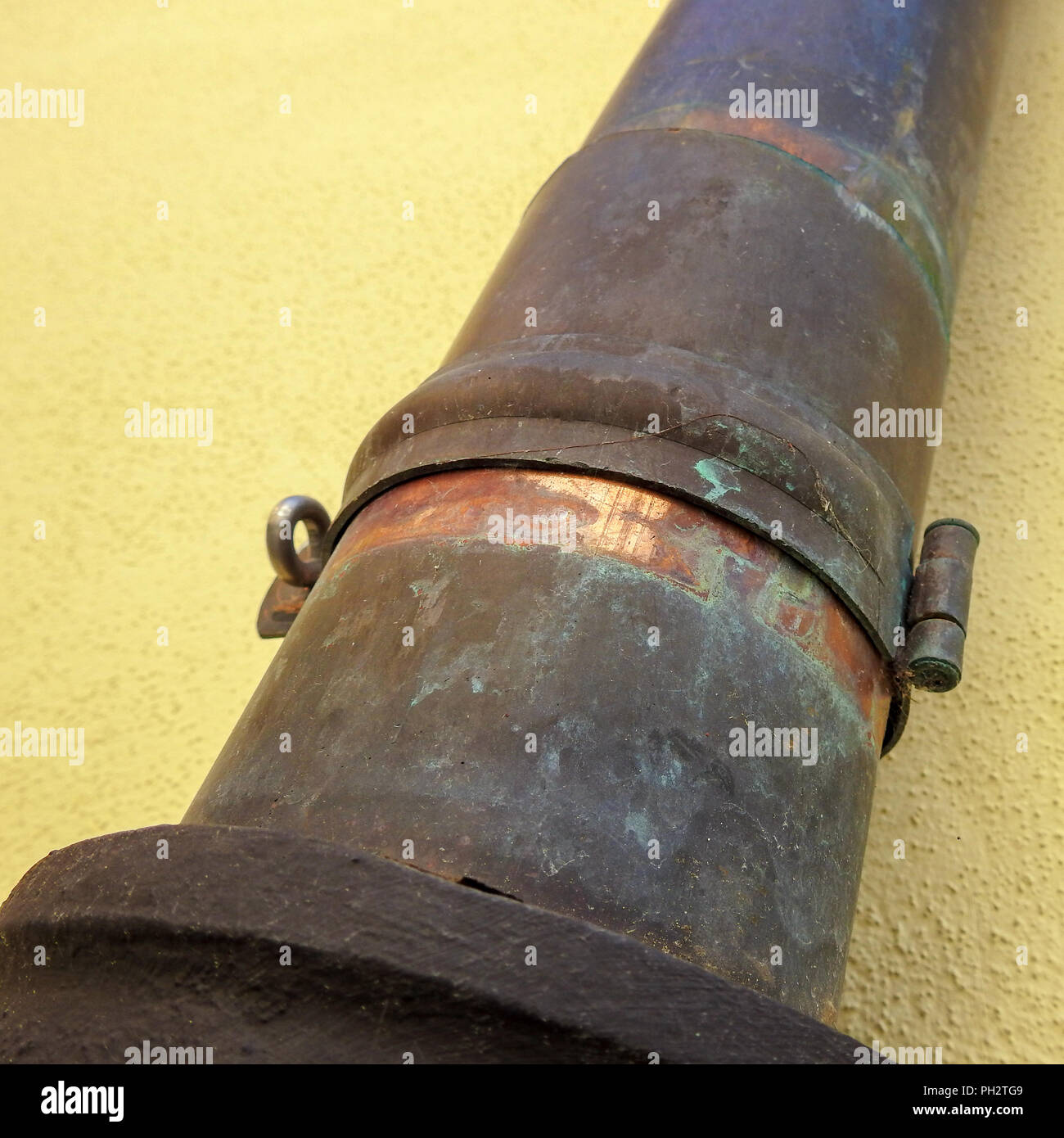 Old rusty gutter closeup Stock Photo - Alamy