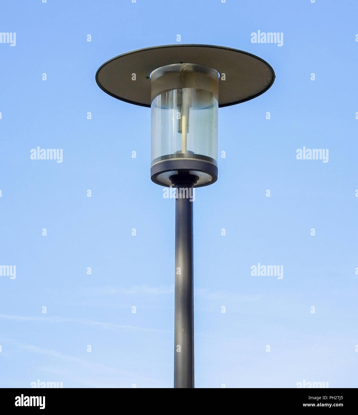 Metal iron street lamp Stock Photo - Alamy