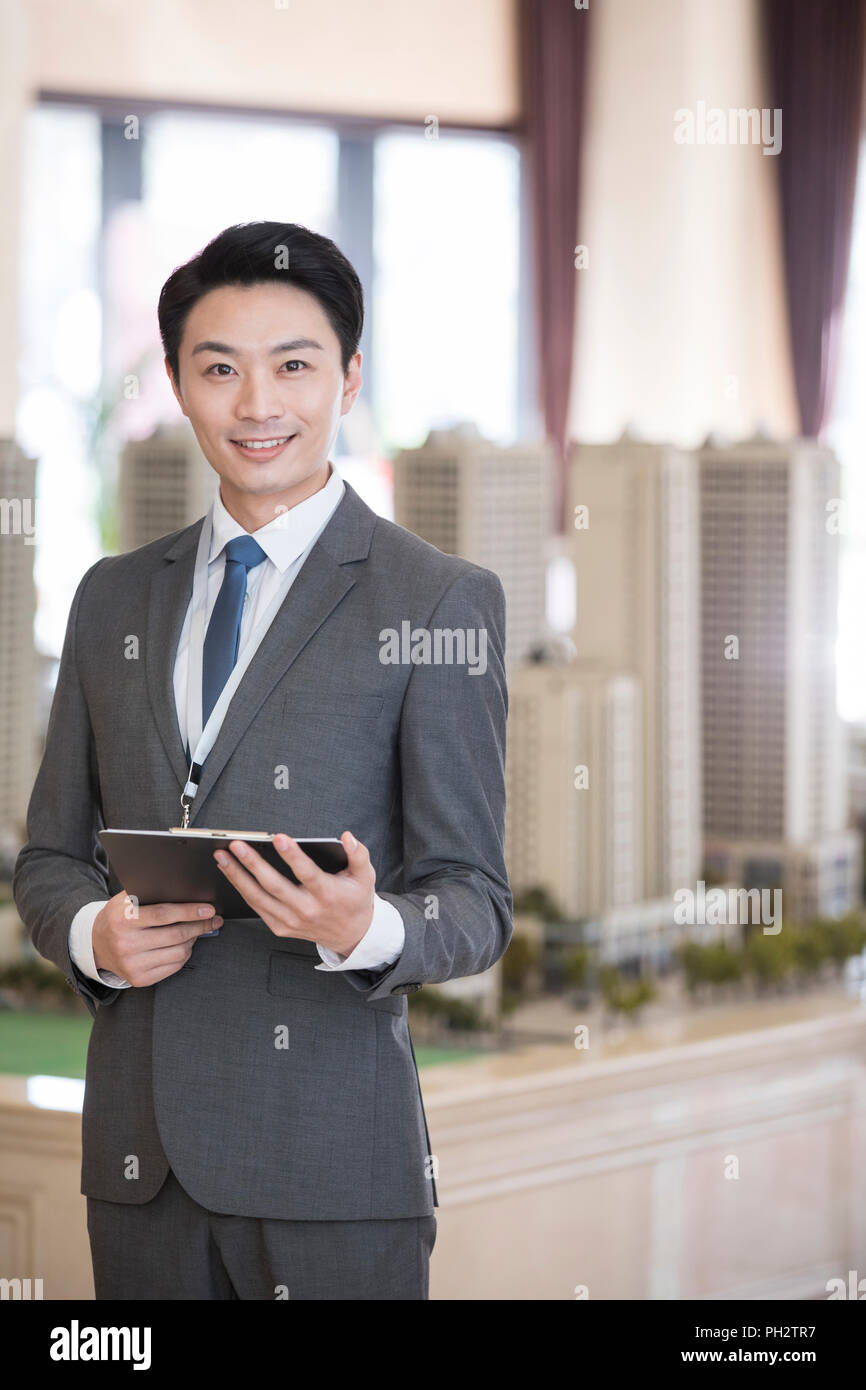 Portrait businessman architectural model hi-res stock photography and ...