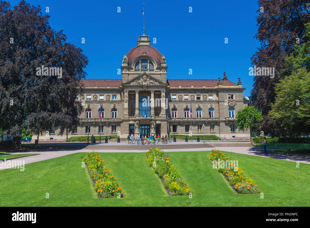 Palais du Rhin, Kaiserpalast (1889), Strasbourg, Alsace, France Stock ...