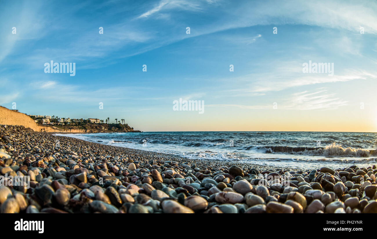 Beautiful empty pebble beach hi-res stock photography and images - Alamy
