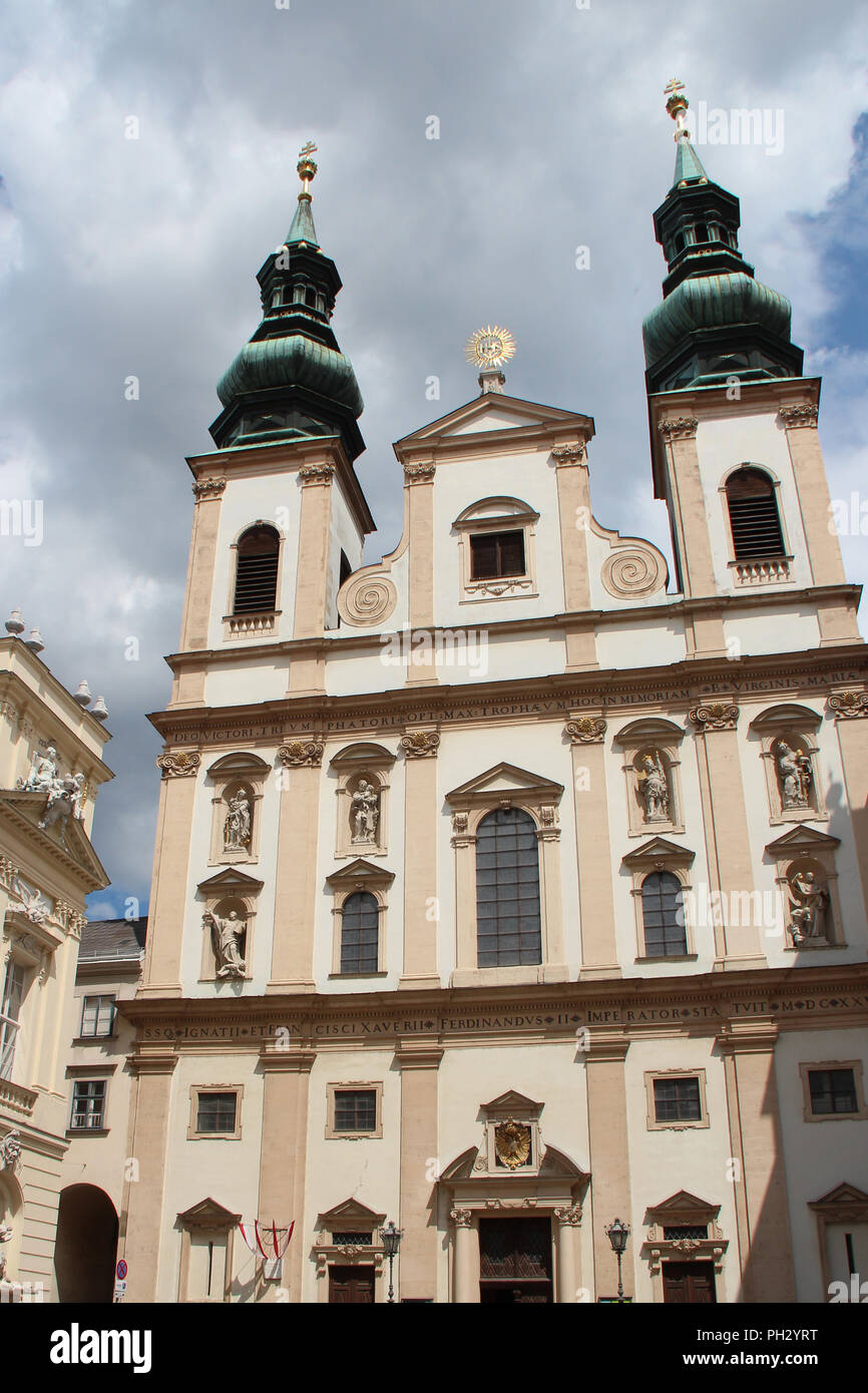 A baroque church (Jesuitenkirche) in Vienna (Austria Stock Photo - Alamy