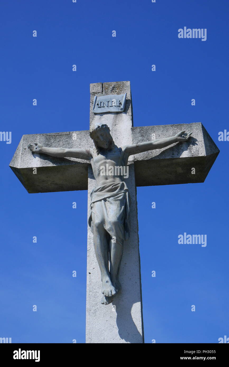 Crucifixion of Jesus Christ, Calvary Golgotha, Szob, Hungary Stock ...