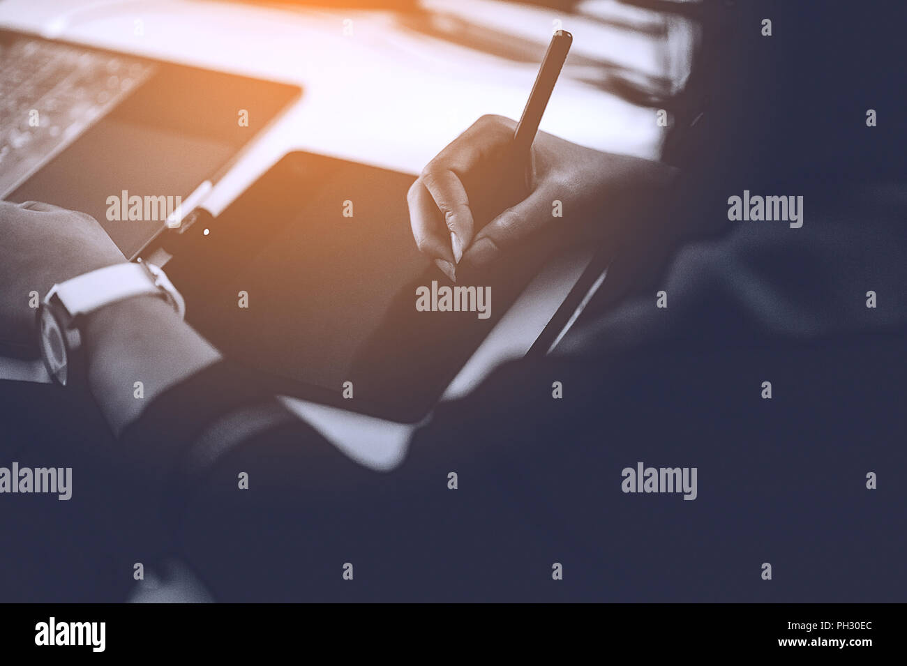 Working in office And work tolerance Stock Photo - Alamy