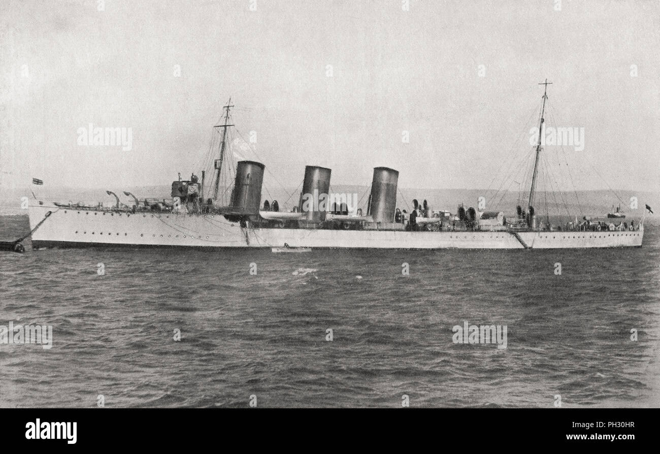 British destroyer wwi hi-res stock photography and images - Alamy