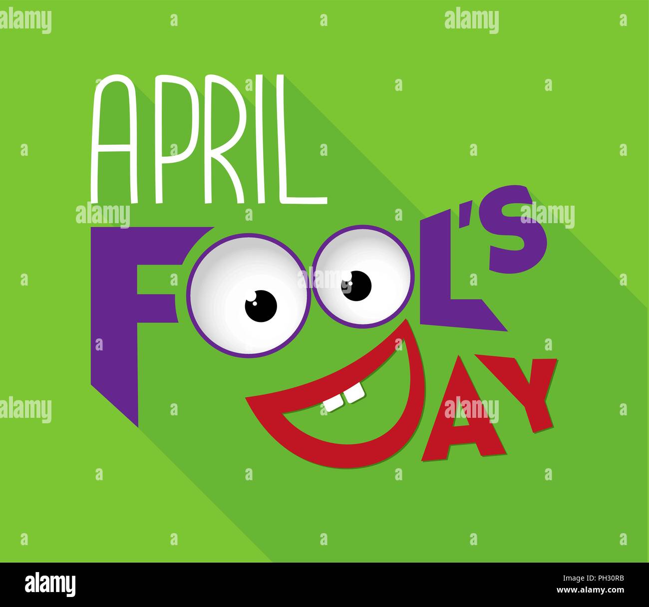 April Fools Day Typography Design Vector Illustration Stock Vector ...