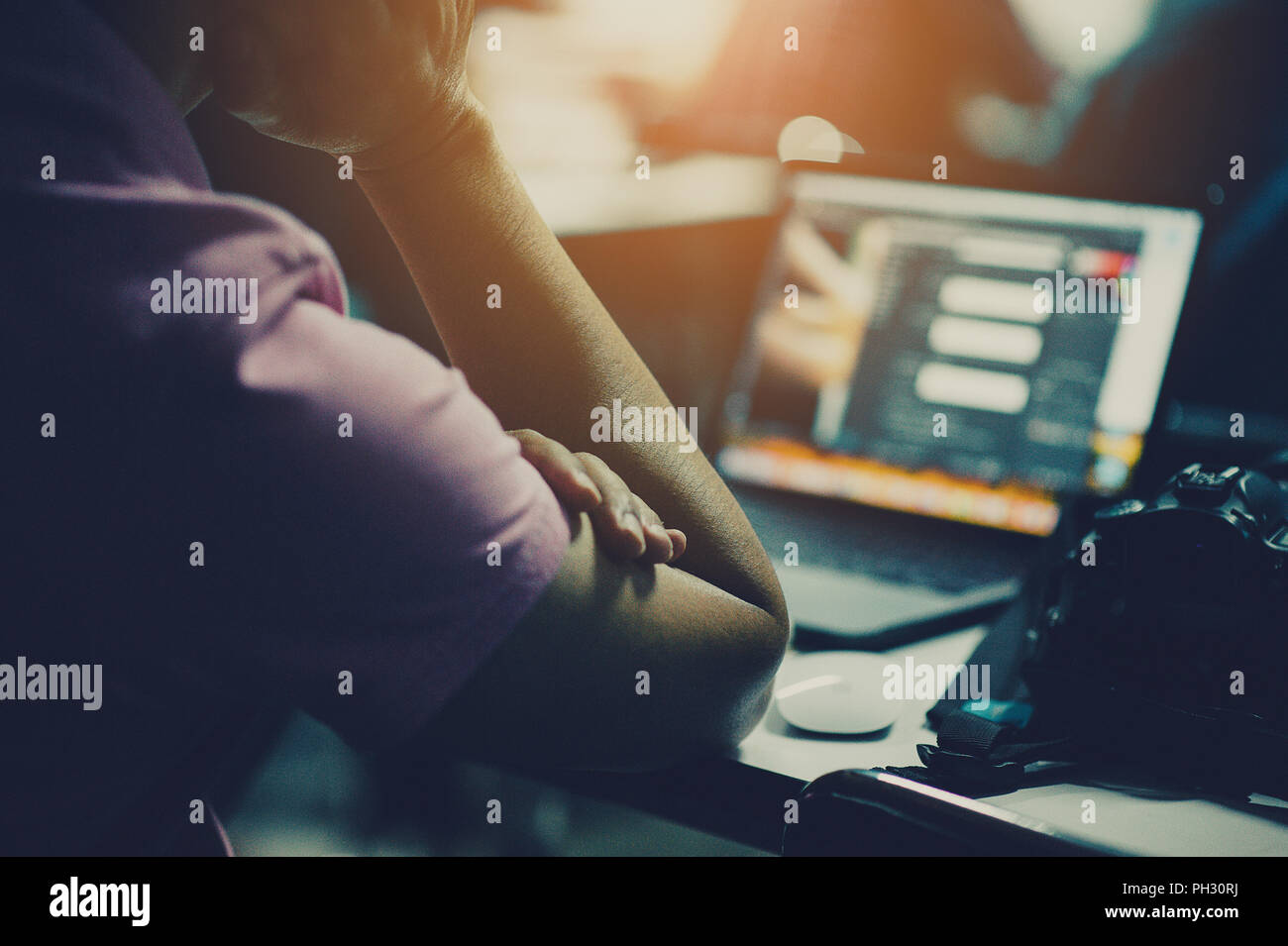 Working in office And work tolerance Stock Photo - Alamy