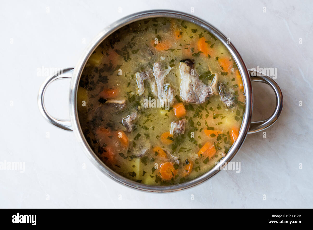 Hearty homemade beef vegetable hi-res stock photography and images - Alamy