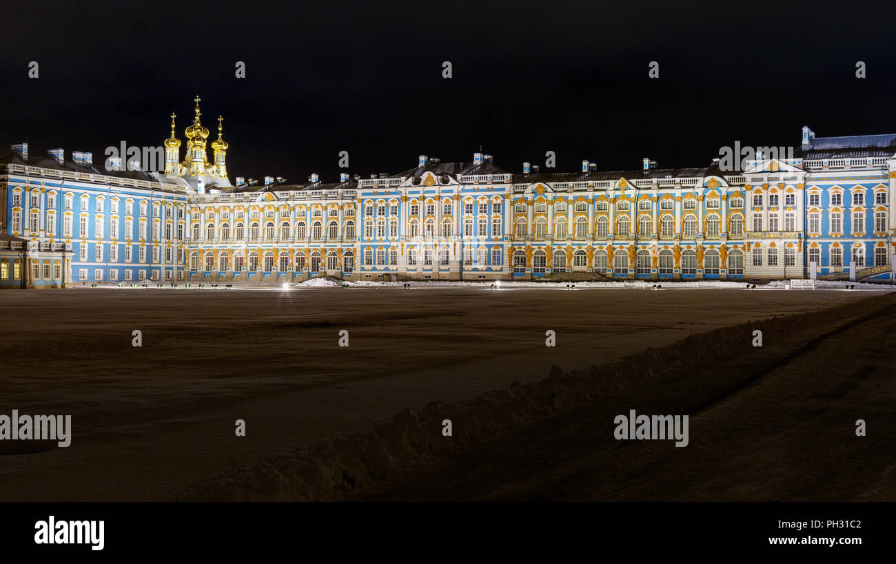 Catherine palace in tsarskoe selo night hi-res stock photography and ...