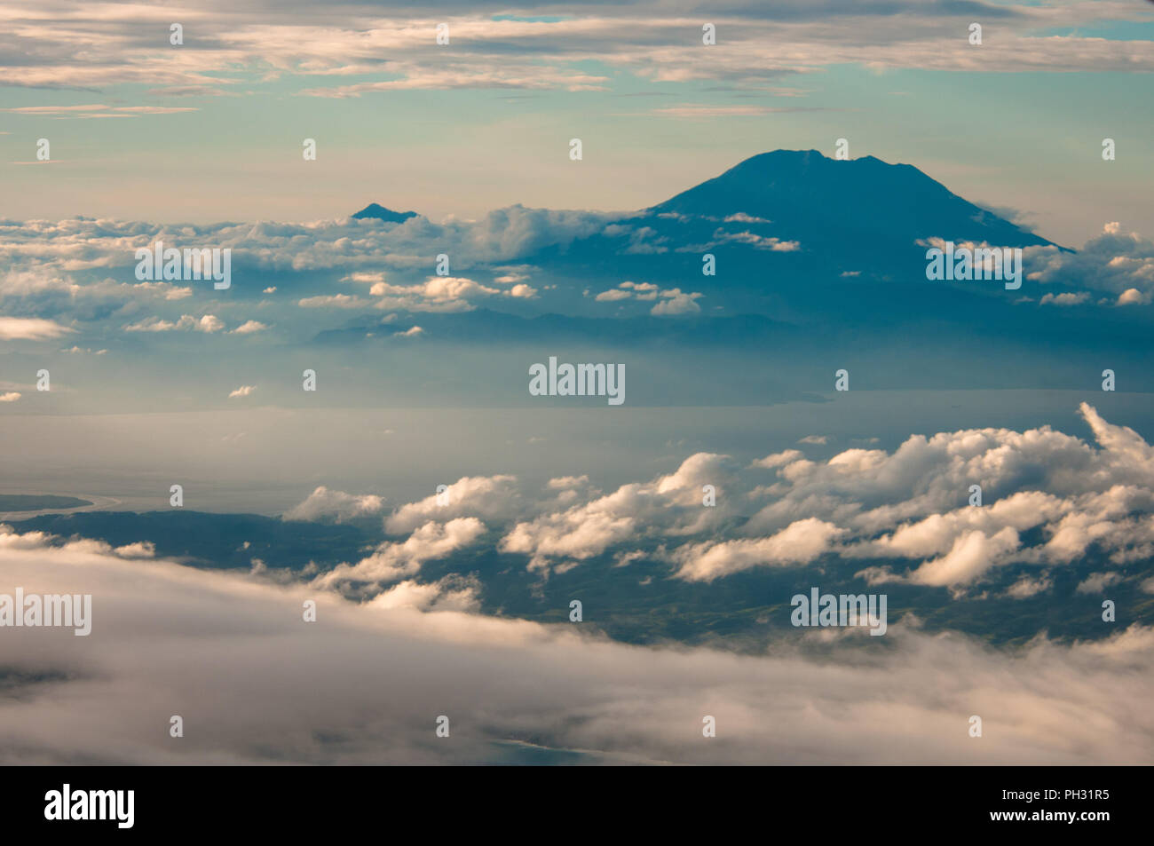 An active volcano of mount Agung, Bali, Indonesia Stock Photo - Alamy