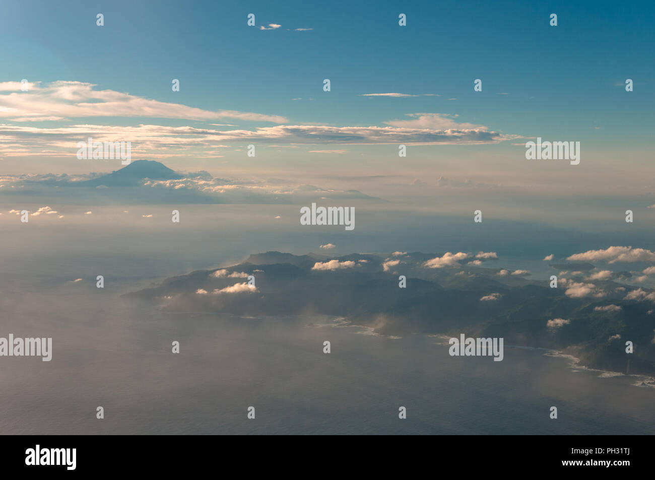 An active volcano of mount Agung, Bali, Indonesia Stock Photo - Alamy
