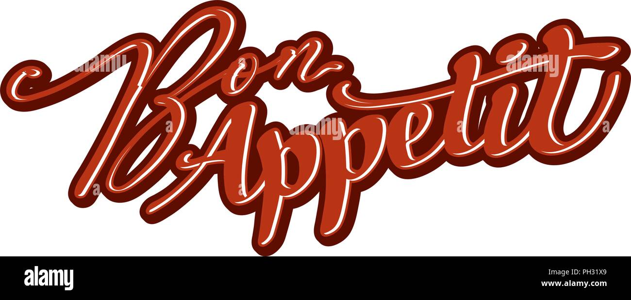 Bon appetit vector vectors hi-res stock photography and images - Alamy