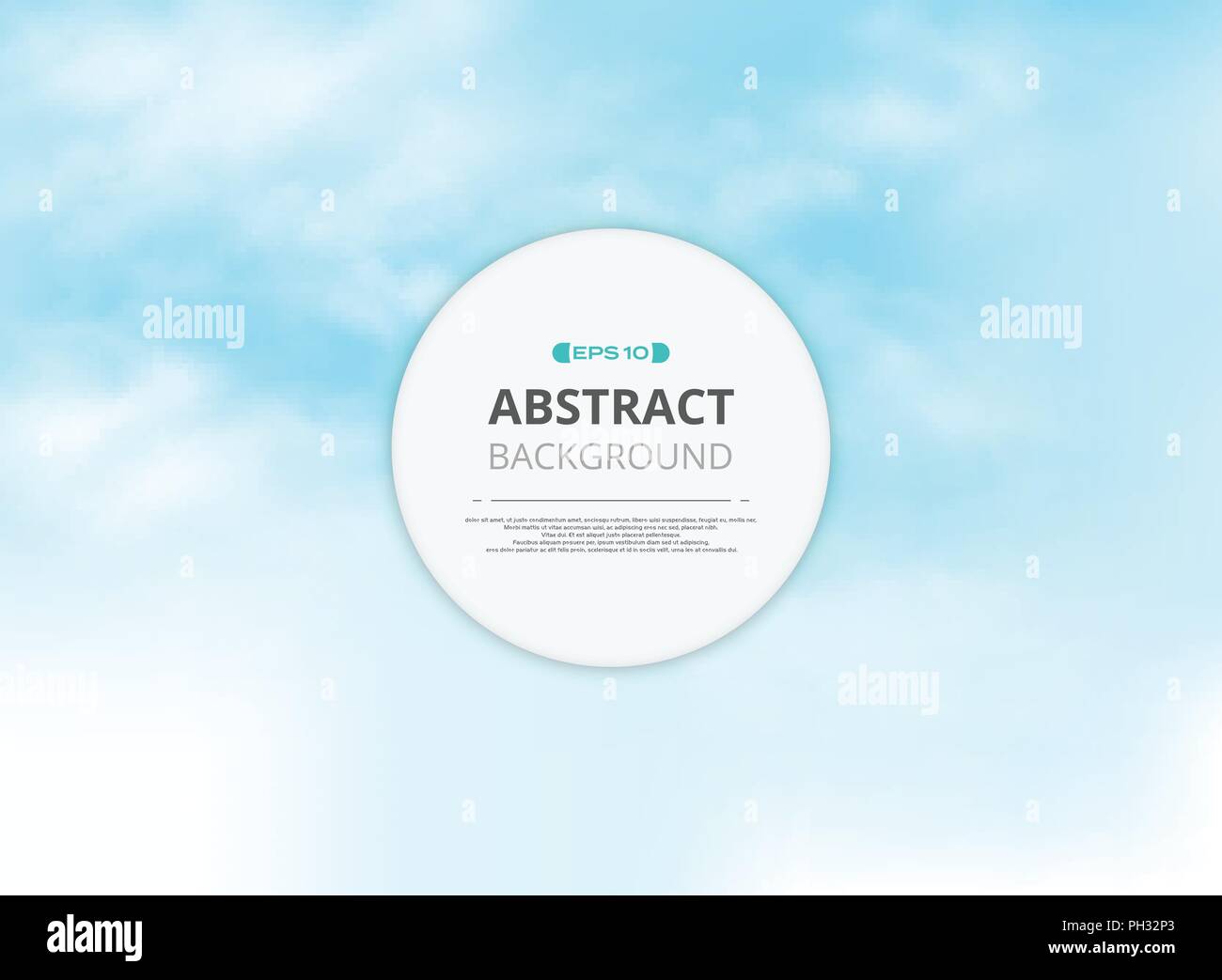 Blue sky and white clouds background Stock Vector Images - Alamy