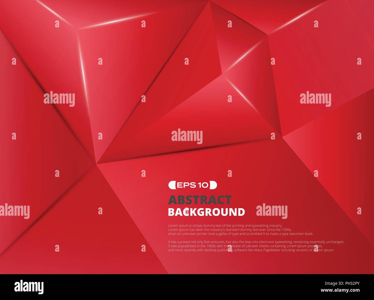 Red pentagon pattern background, illustration vector eps10 Stock Vector ...