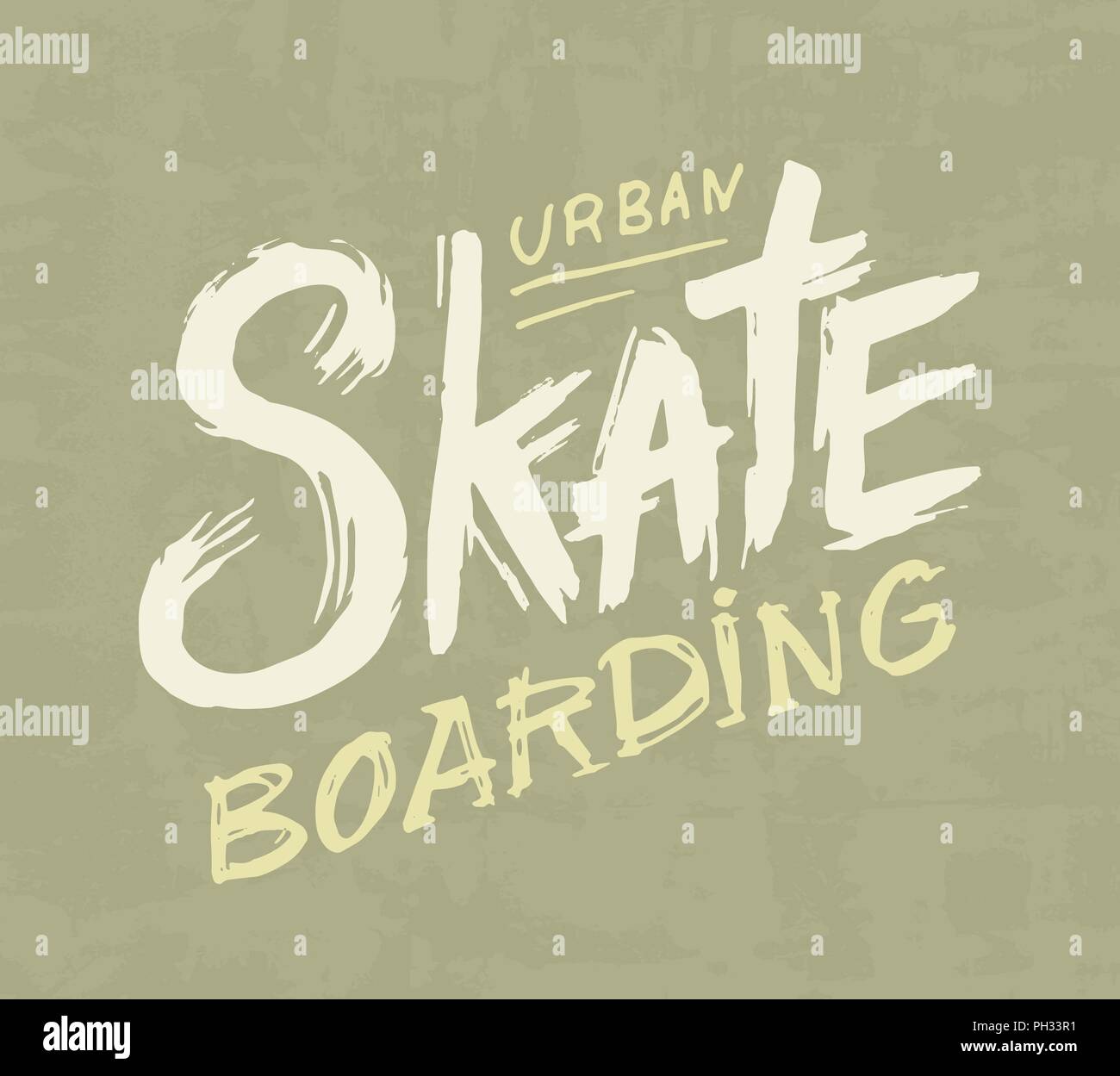 Skateboarding label. Urban design for Skater. engraved hand drawn ...