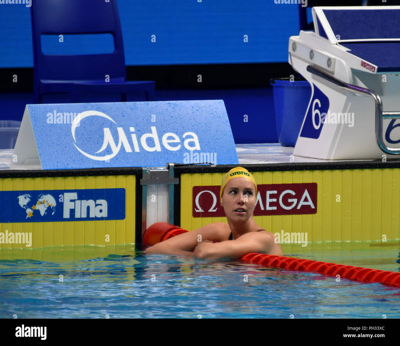 Budapest, Hungary - Jul 27, 2017. Competitive swimmer MCKEON Emma (AUS ...