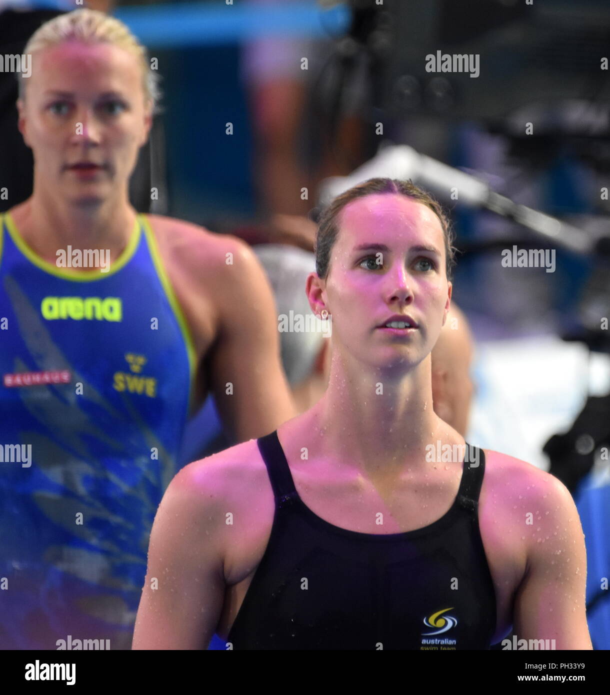 Budapest, Hungary - Jul 27, 2017. Competitive swimmer MCKEON Emma (AUS ...