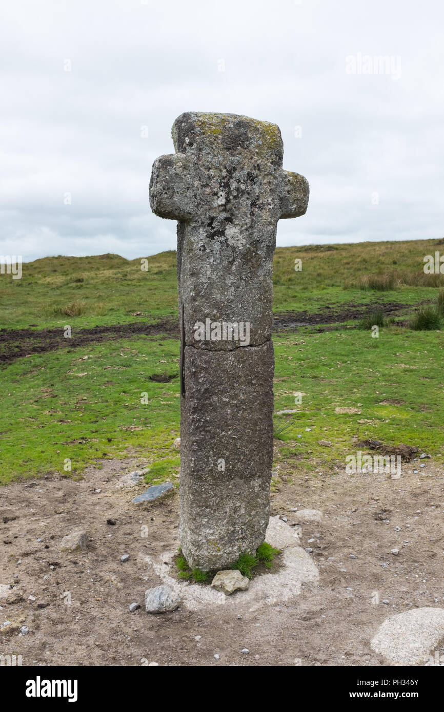 Siward's Cross near Nun's Cross on Dartmoor stands at the junction of ...