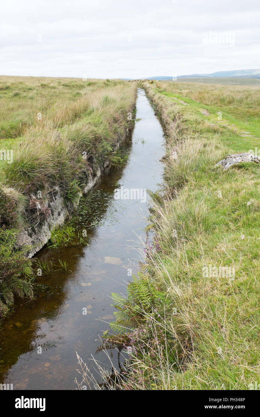 The Devonport Leat near Princetown, Dartmoor was constructed in the ...