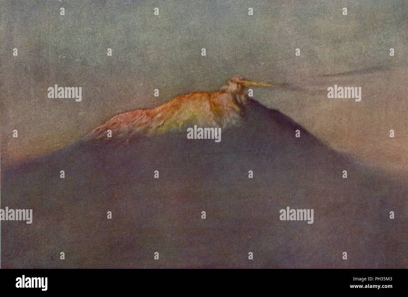 'Mount Erebus', 1911, (1913). Artist: Edward Wilson Stock Photo - Alamy