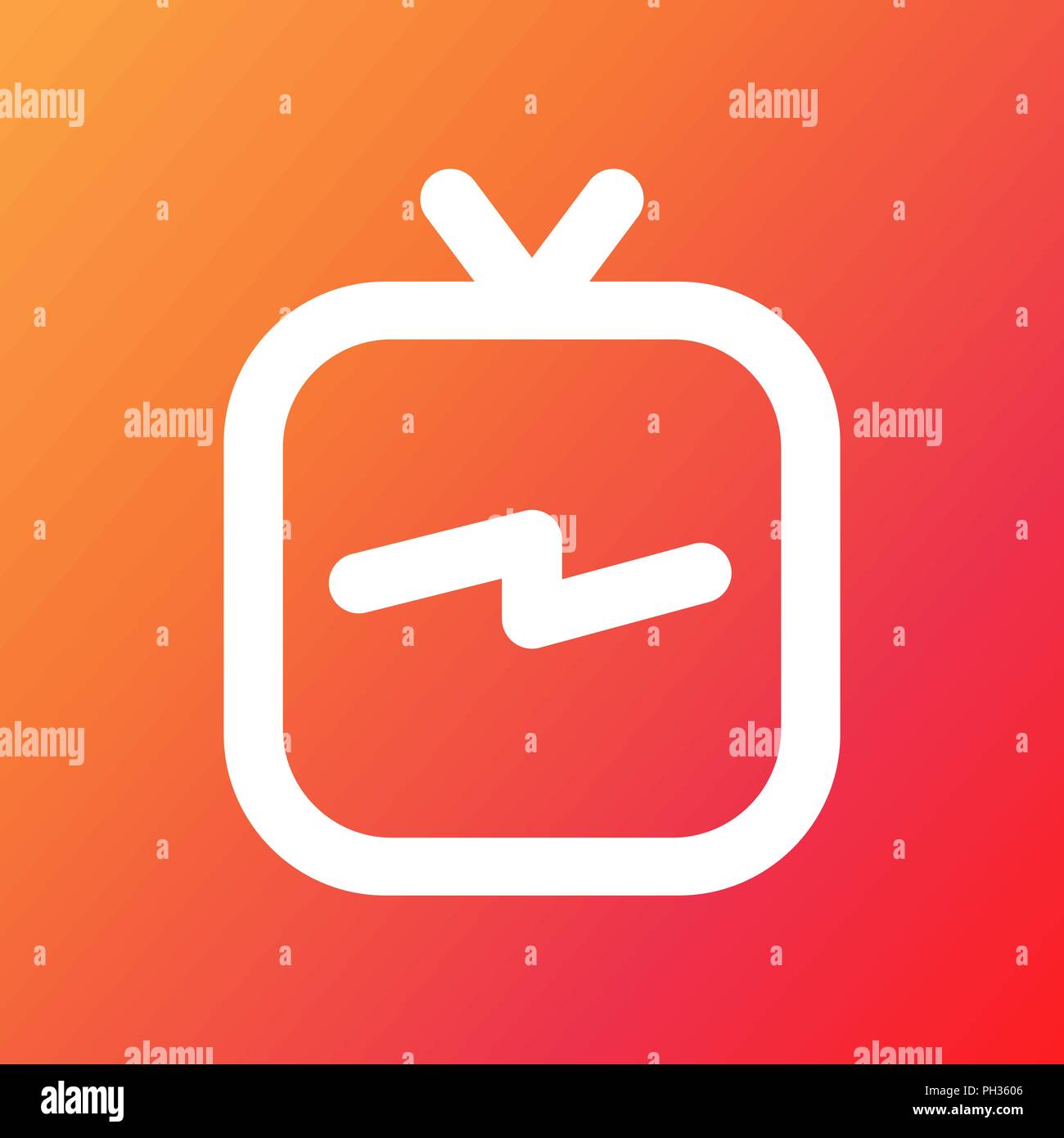Instagram igtv icon Stock Vector Images - Alamy