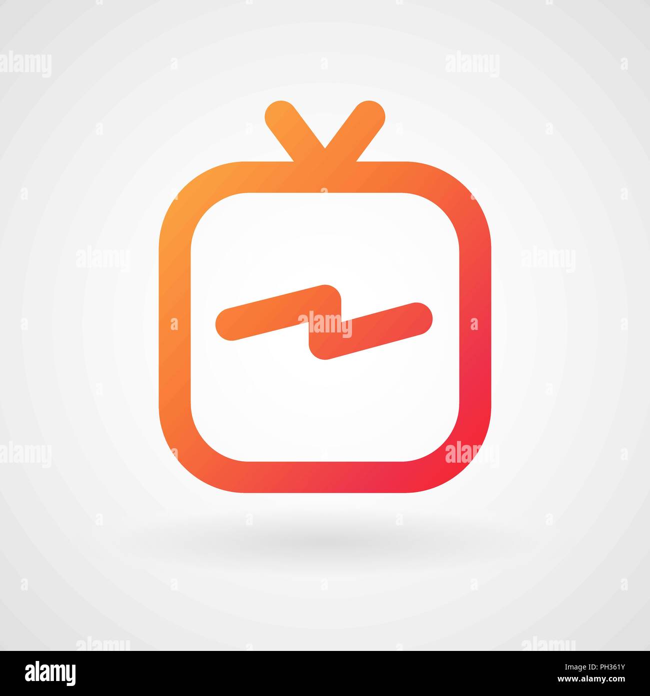 Istanbul, Turkey - August 30, 2018: Igtv logo with white background ...