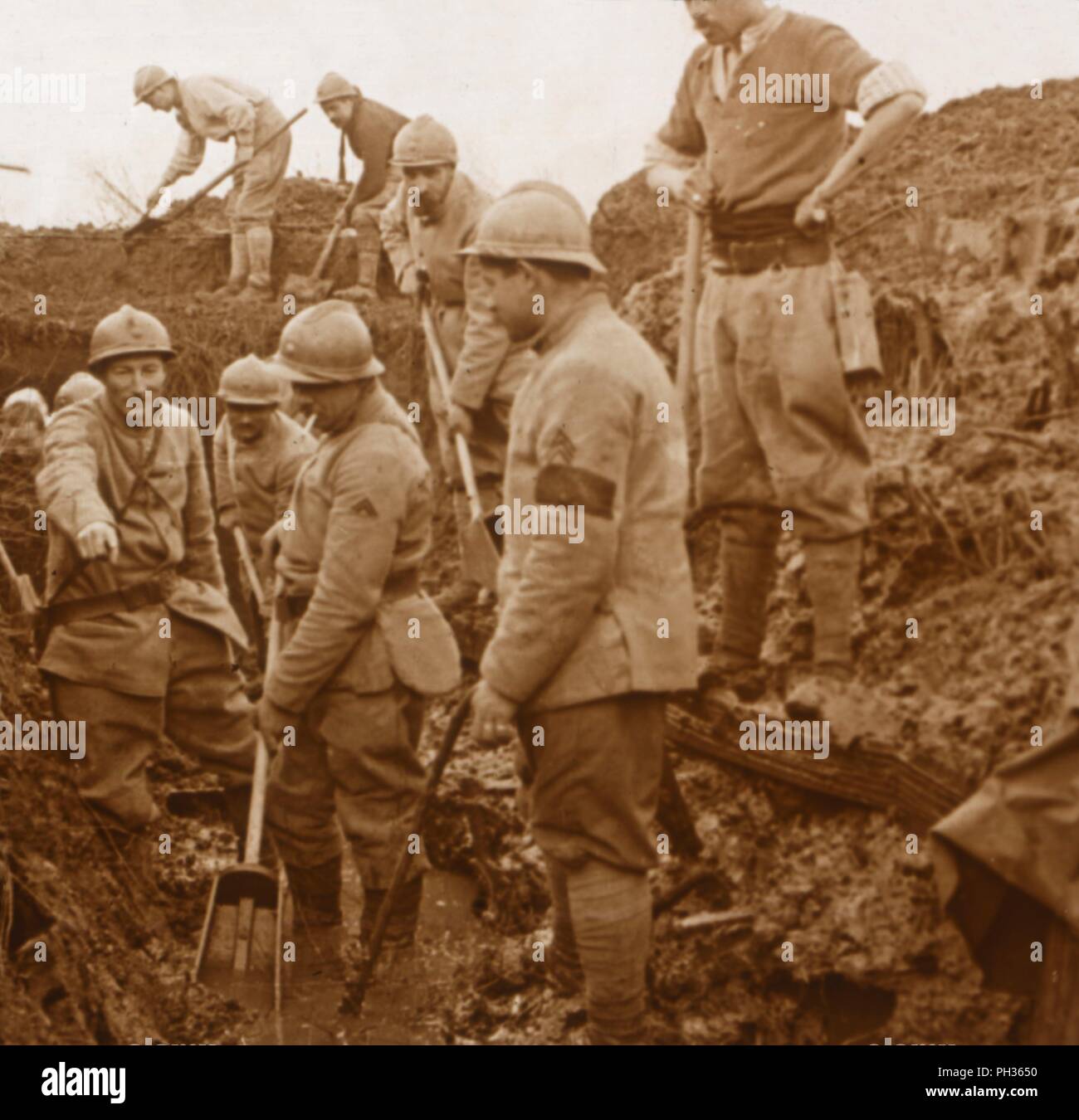 Wwi world war i french france soldiers photograph trench champagne hi ...