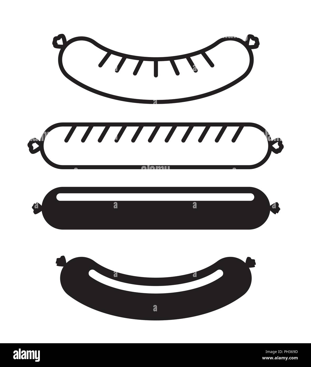 delicious sausage design Stock Vector Image & Art - Alamy