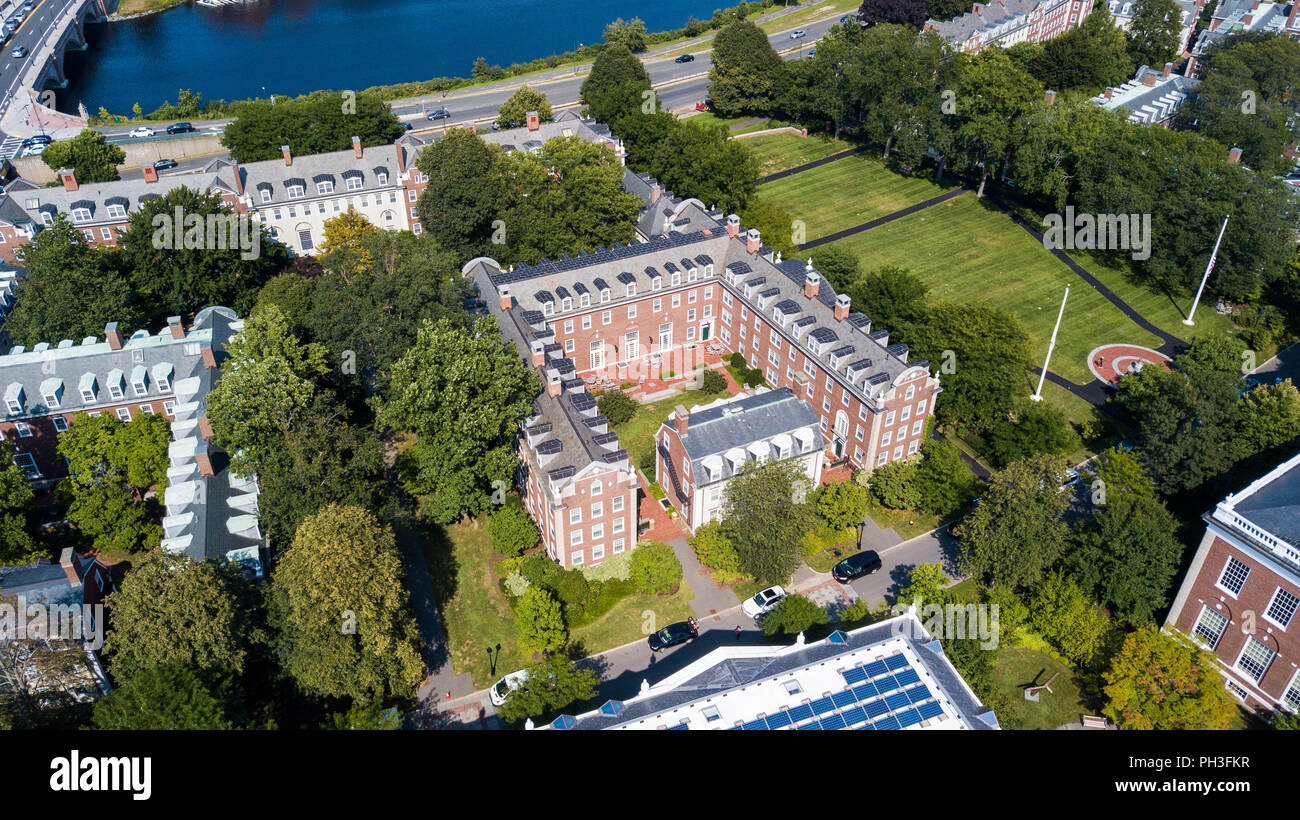Harvard campus from above hi-res stock photography and images - Alamy