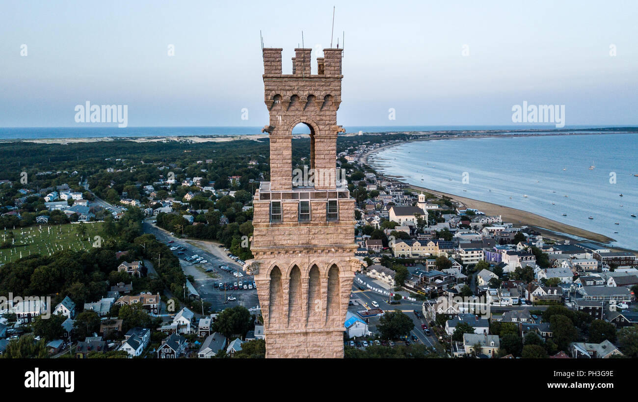 Pilgrim Monument Tower Provincetown Cape High Resolution Stock ...